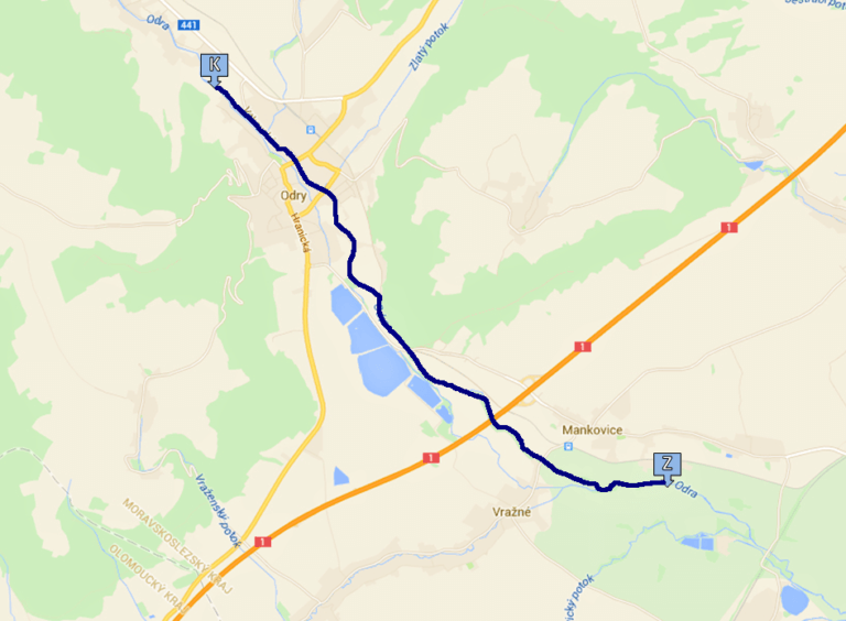 Naše revíry - Místní rybářská skupina Odry